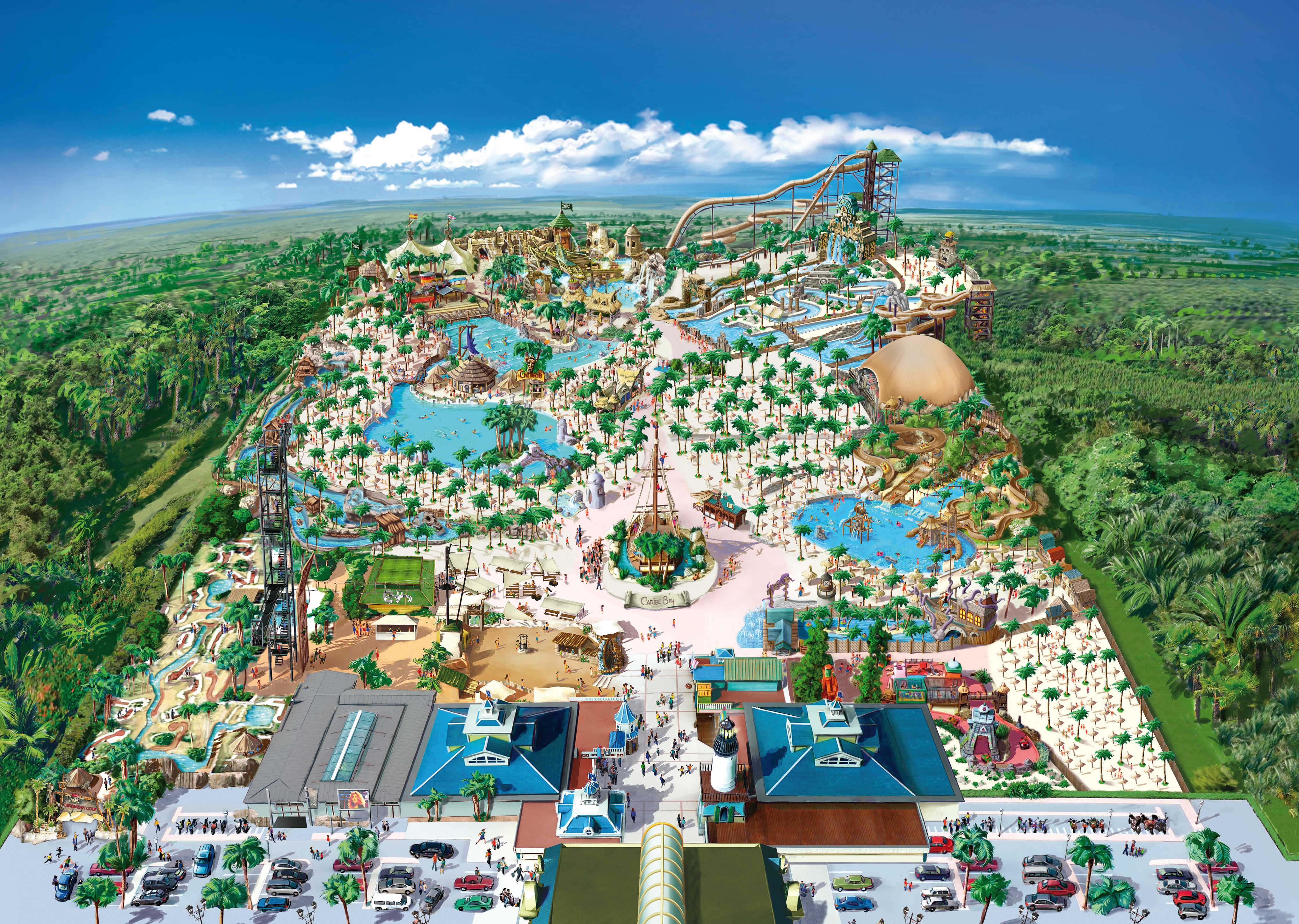 Park Areas and Map - Caribe Bay
